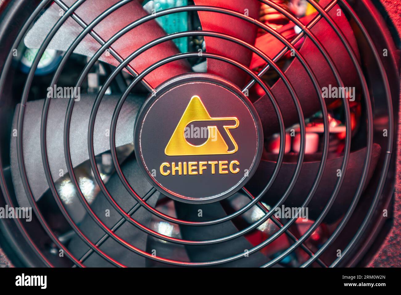 Kyiv, Ukraine - January 05, 2022: Chieftec cooling fan for desktop ...