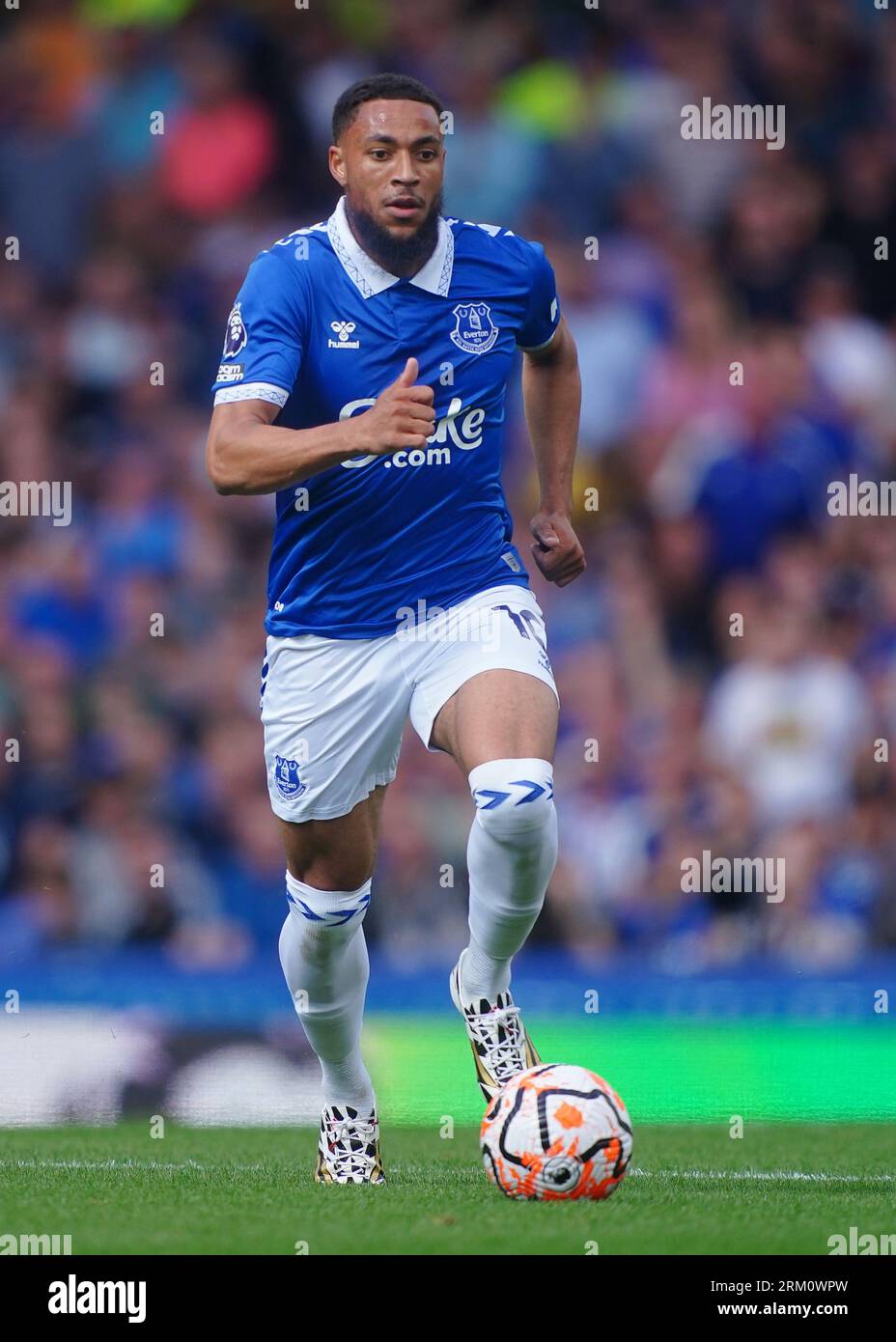 Everton's Arnaut Danjuma in action during the Premier League match at ...