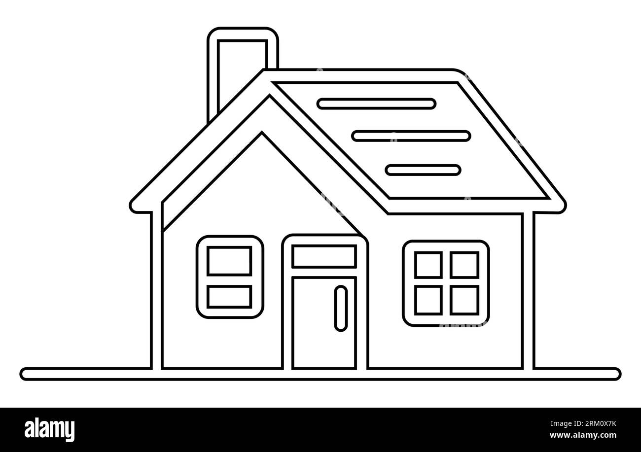 Set line icons of houses , Various Outline Small and tiny houses ...