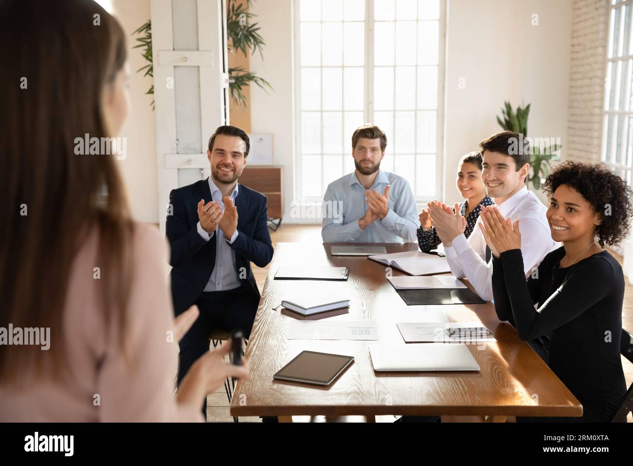 Presentation overjoyed hi-res stock photography and images - Alamy