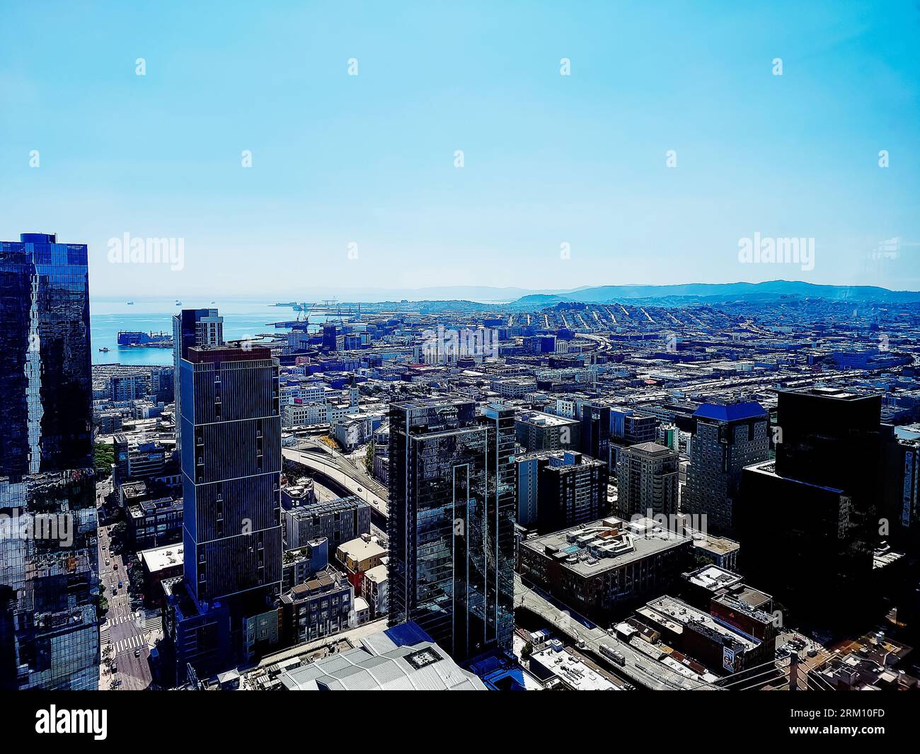 View of urban development in San Francisco in California, USA Stock ...