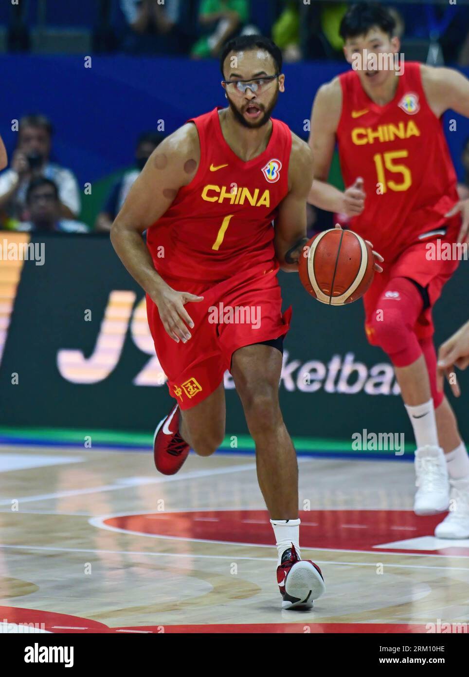 Quezon, Philippines. 26th Aug, 2023. Kaier Li of China men basketball ...