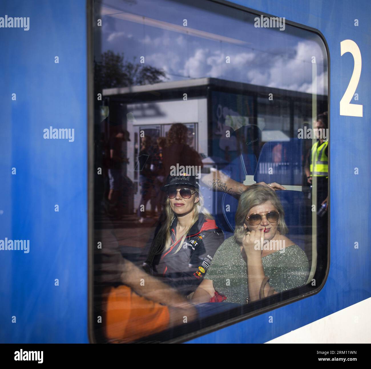 ZANDVOORT - Visitors leave Zandvoort by train after Max Verstappen came ...