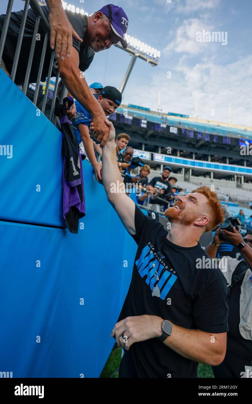 Charlotte, NC, USA: Carolina Panthers quarterback Andy Dalton (14 ...