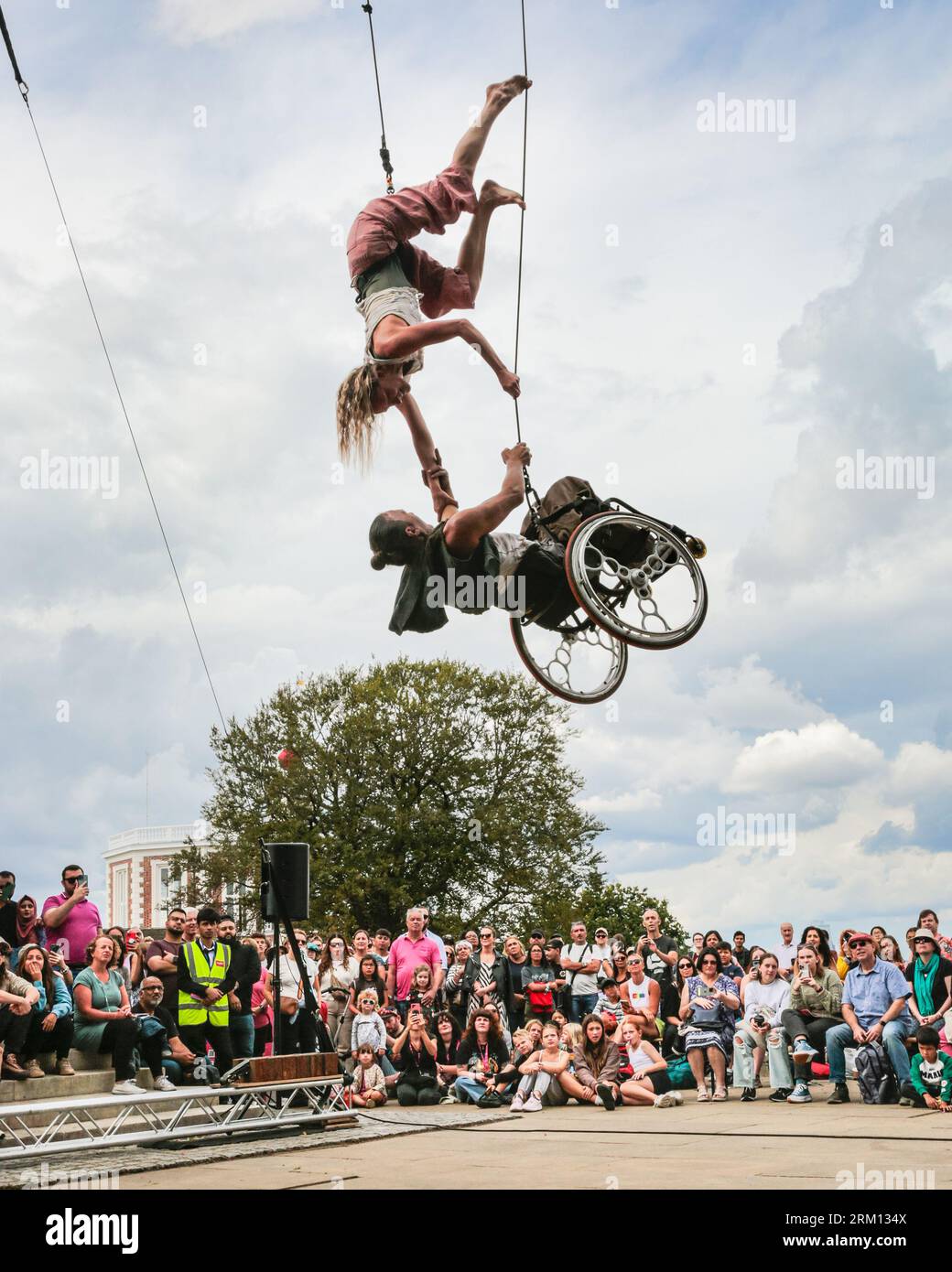 London, UK. 26th Aug, 2023. Disabled artist Rodney Bell and ...