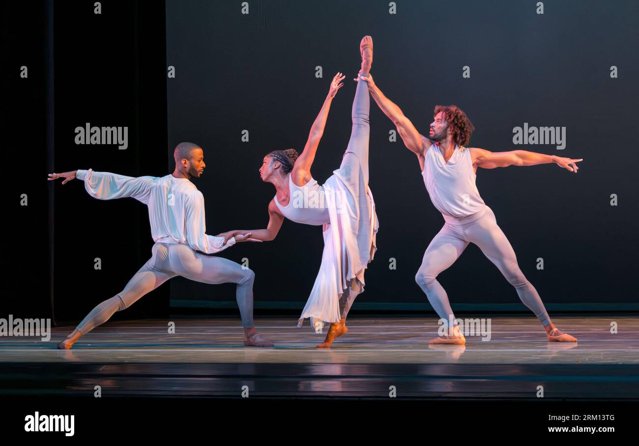 Alvin Ailey dancers Ashley Mayeux, Christopher Wilson and James Gilmer ...