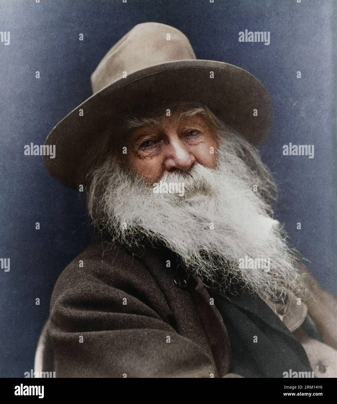 Walt whitman colorized hi-res stock photography and images - Alamy