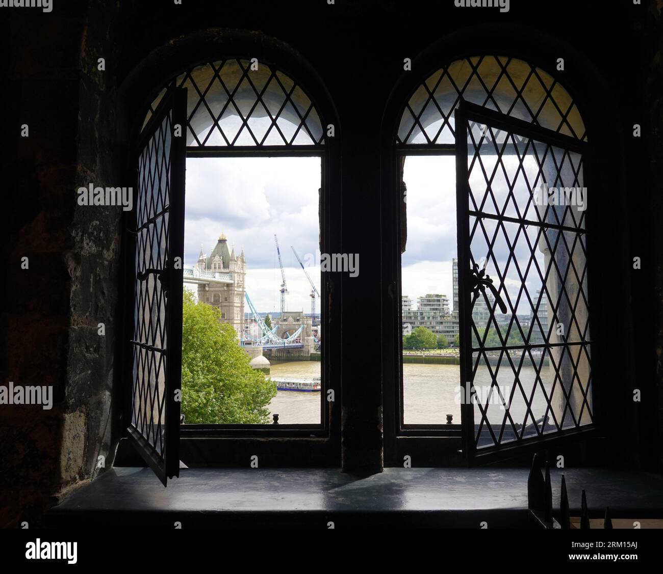 View of Tower Bridge from the Tower of London Stock Photo - Alamy