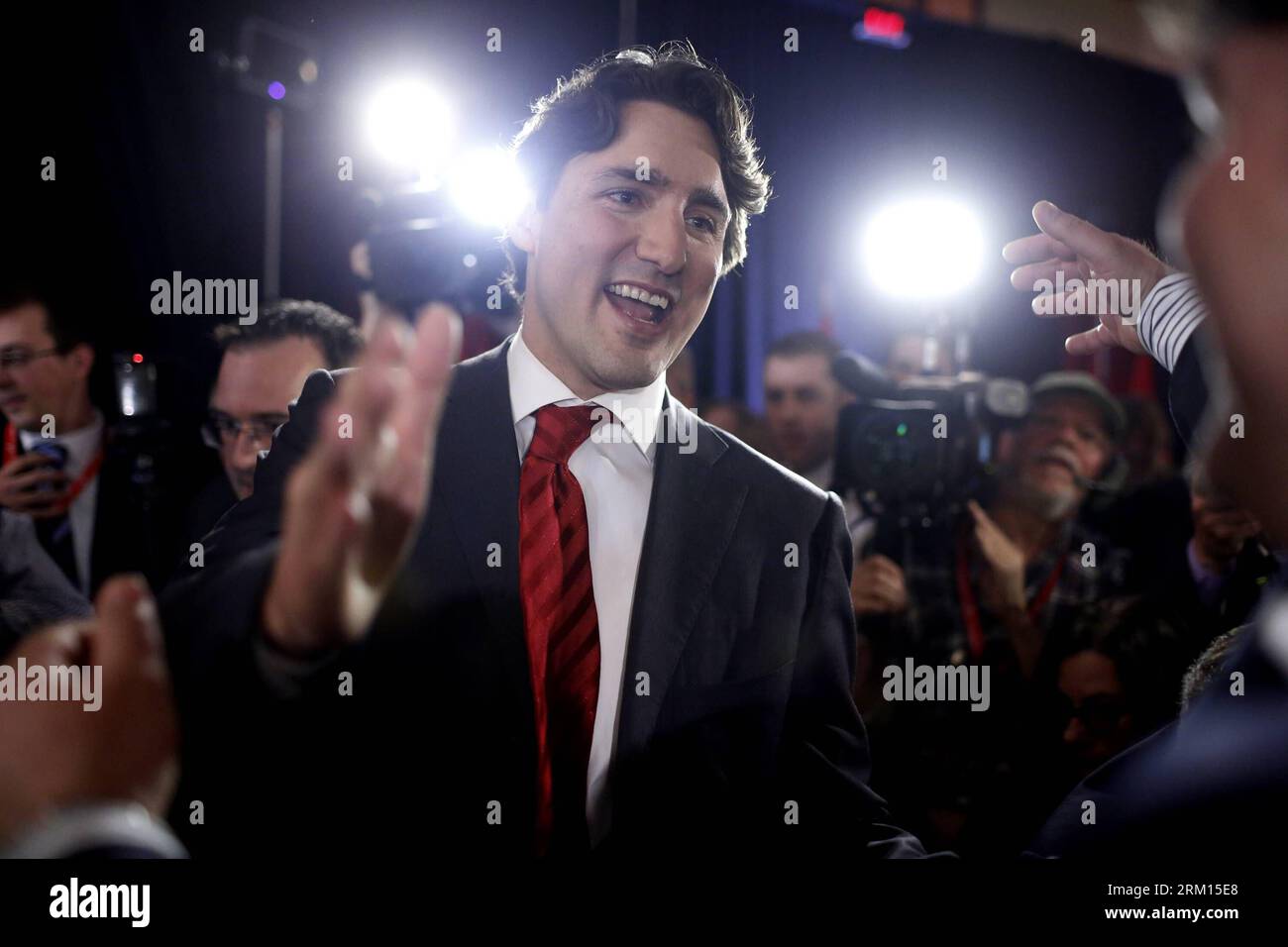 Pierre trudeau and justin trudeau hi-res stock photography and images ...