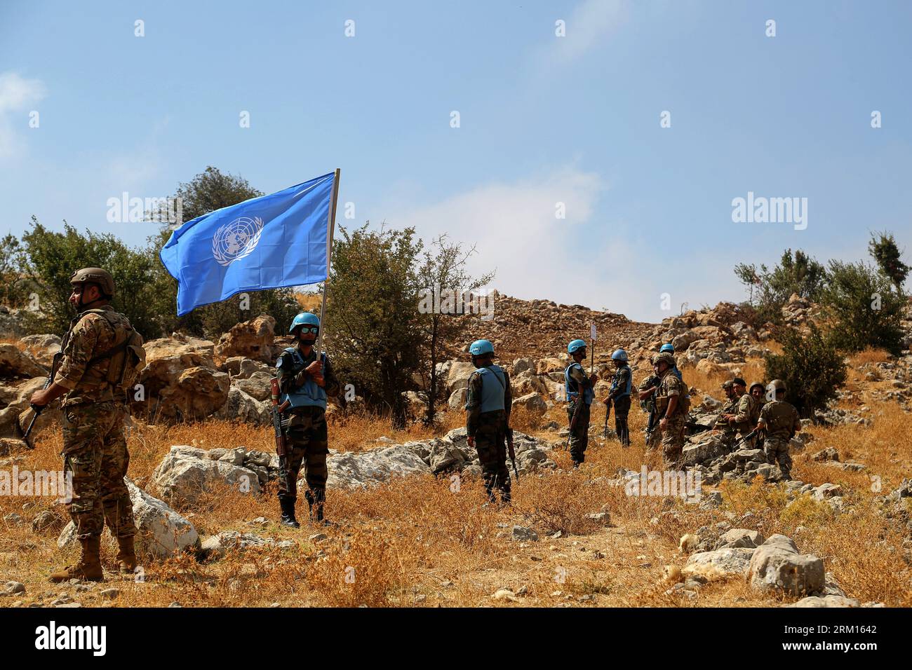 Kfrachouba, Lebanon. 26th Aug, 2023. UN peacekeeping troops from the ...