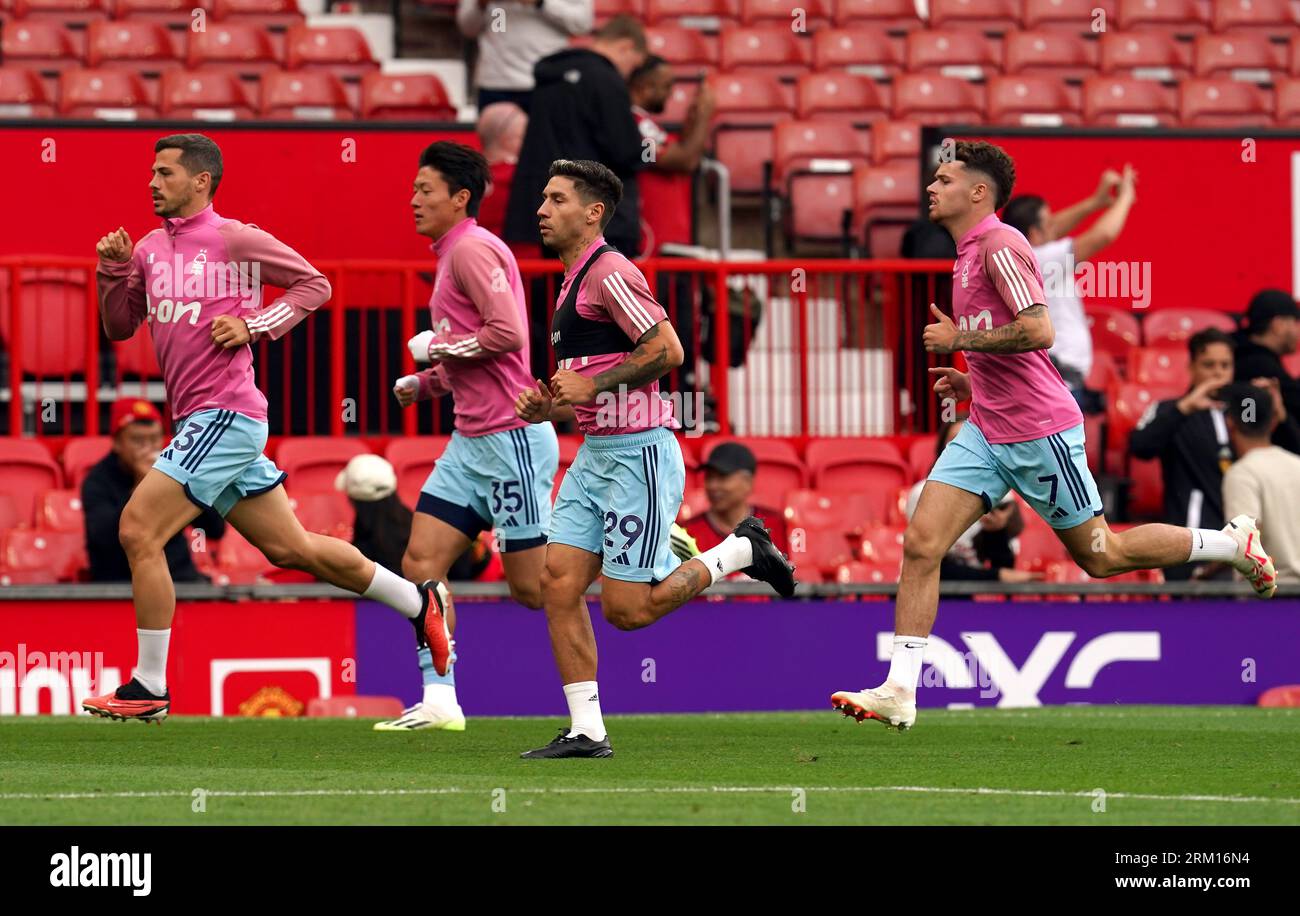 Nottingham Forest's Remo Freuler, Hwang Ui-jo, Gonzalo Montiel and Neco ...