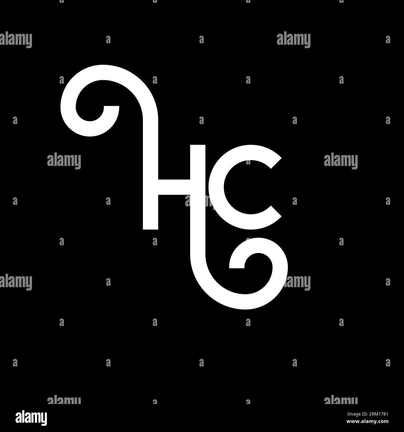 Hc letter logo hi-res stock photography and images - Alamy