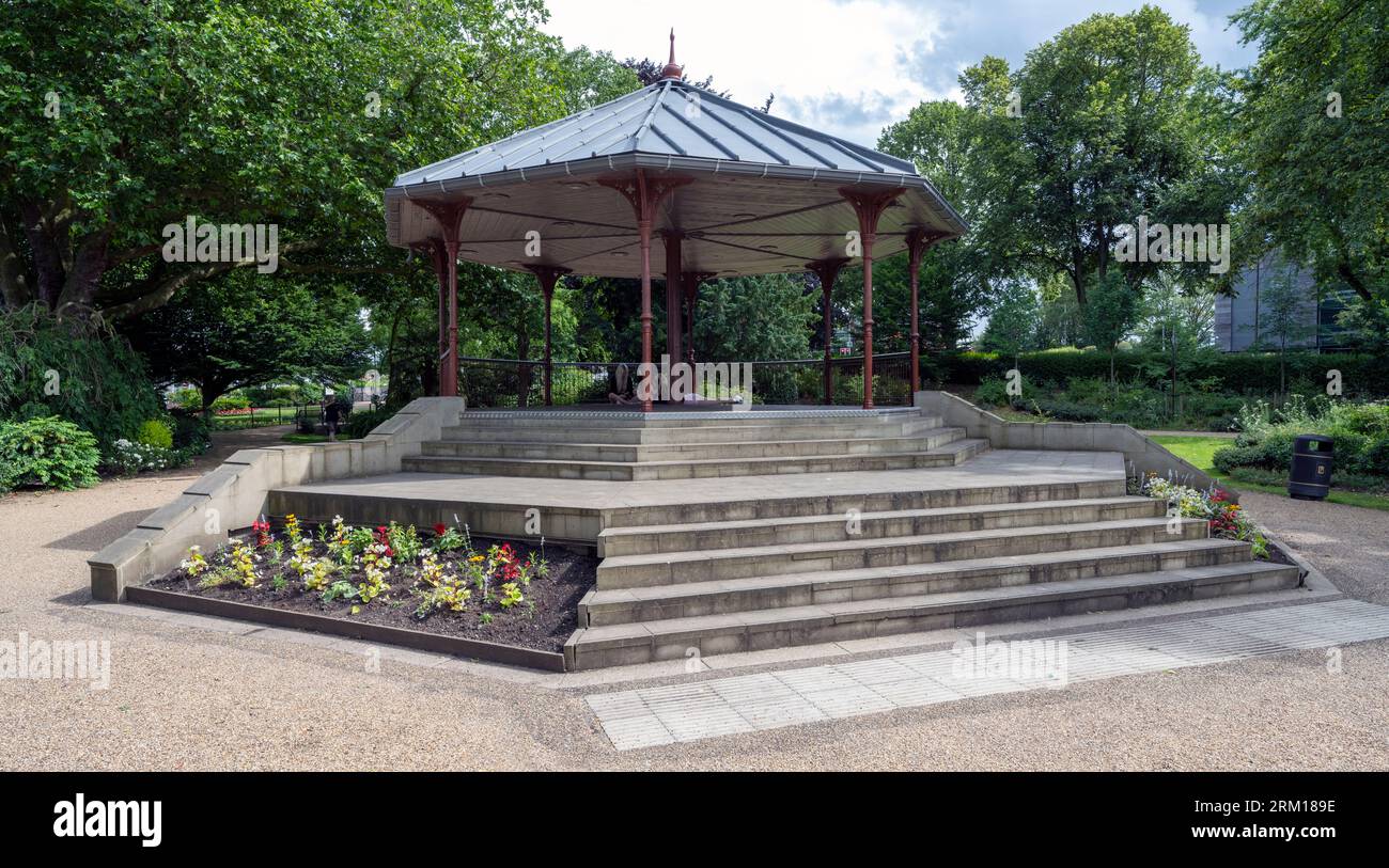 Bandstand, Victoria Park, Stafford, Staffordshire, England, UK ...