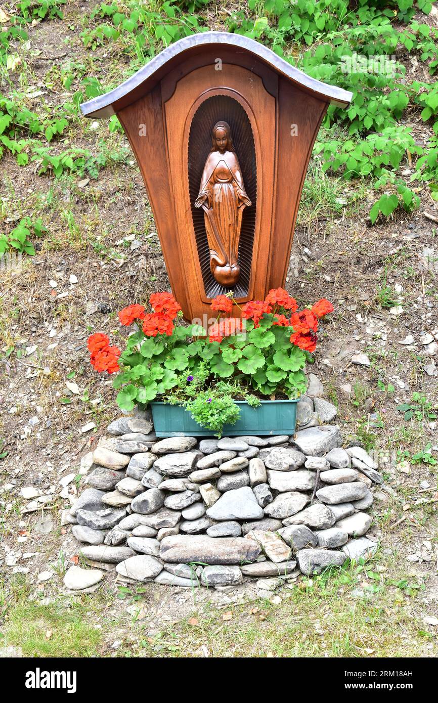Madonna statue - Marian devotion refers to the veneration of Mary, the ...