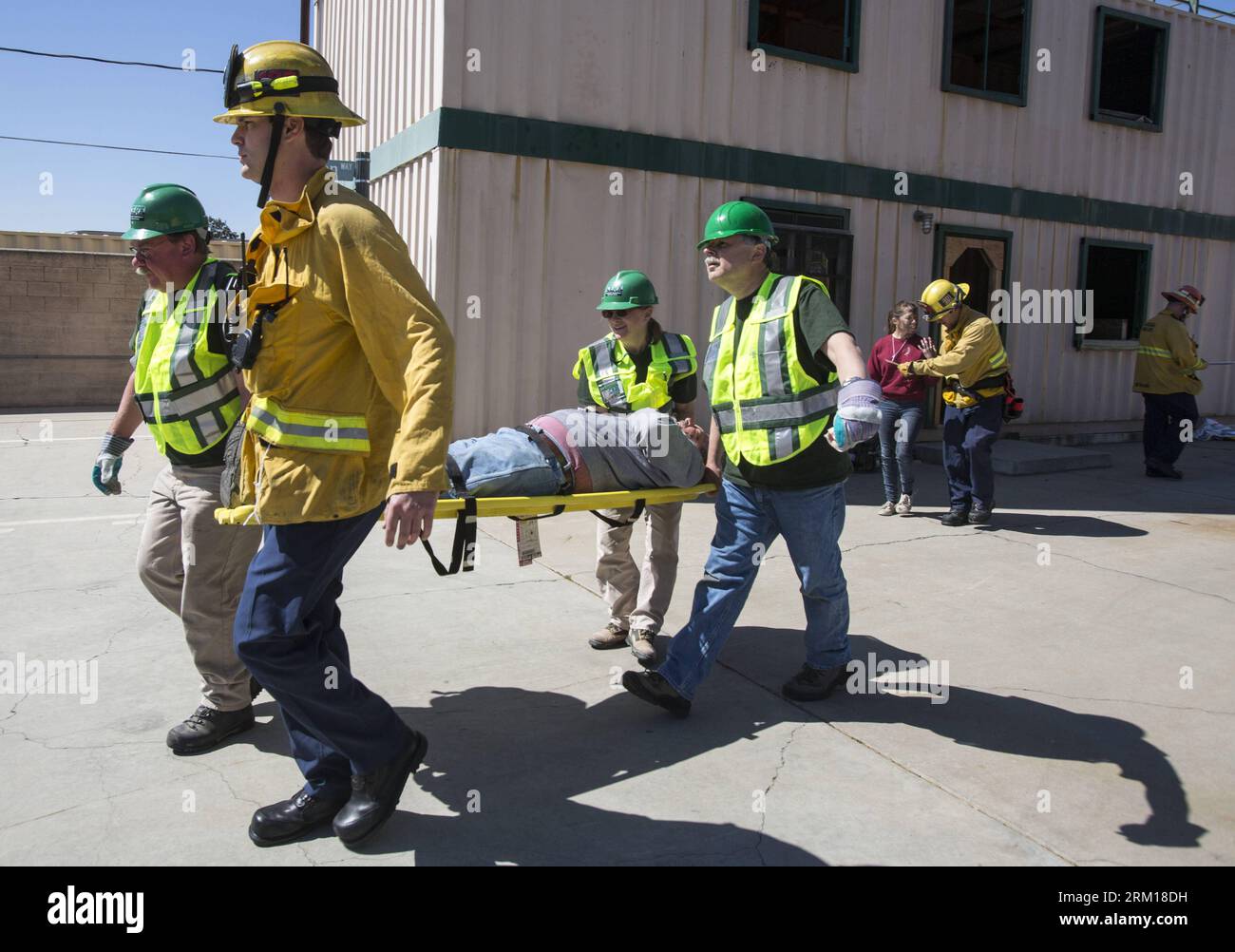 Mock emergency drill hi-res stock photography and images - Alamy