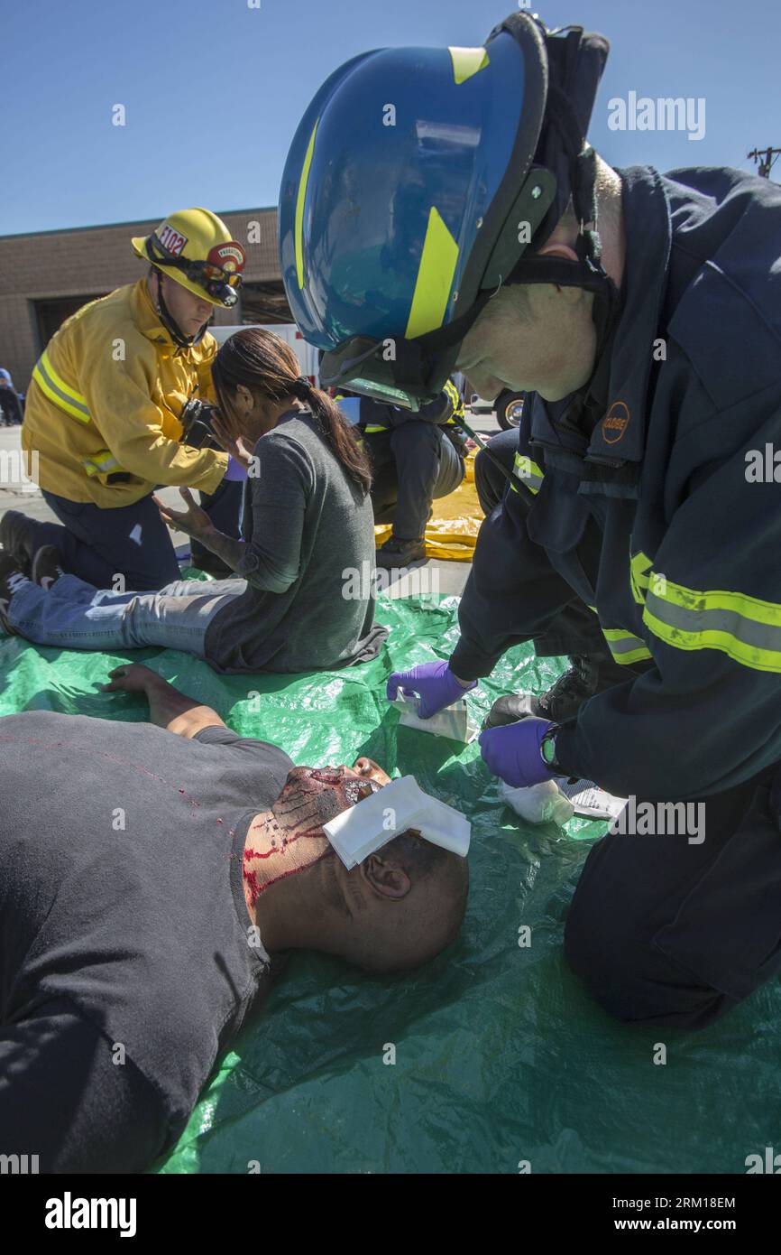 Mock emergency drill hi-res stock photography and images - Alamy