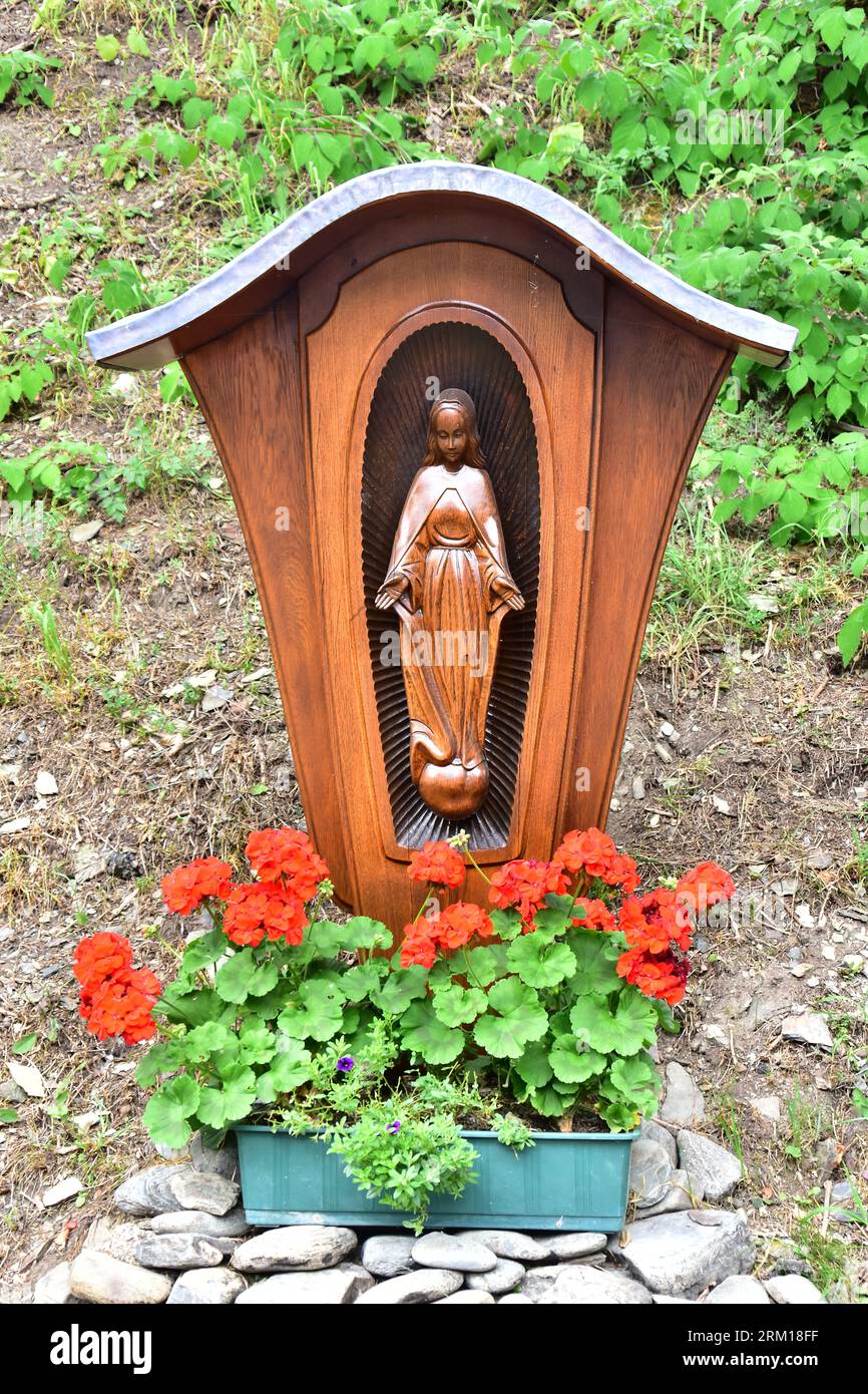Madonna statue - Marian devotion refers to the veneration of Mary, the ...