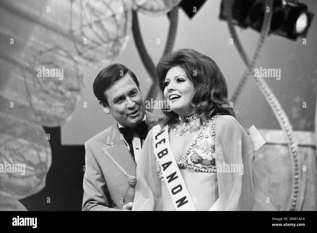 FILE - Georgina Rizk, from Beirut, Lebanon, reacts after being named ...