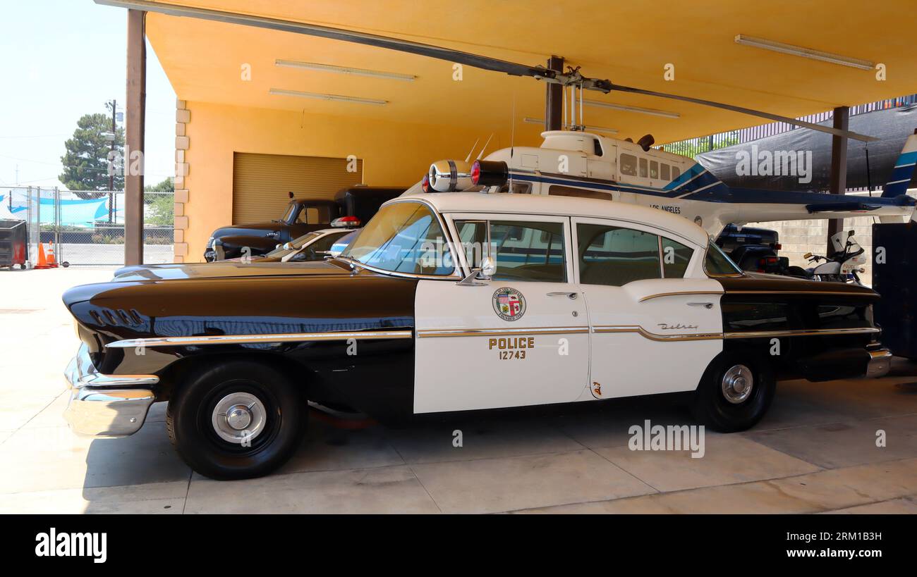 Los Angeles, California: Exhibition of Police vehicles at the LAPD ...