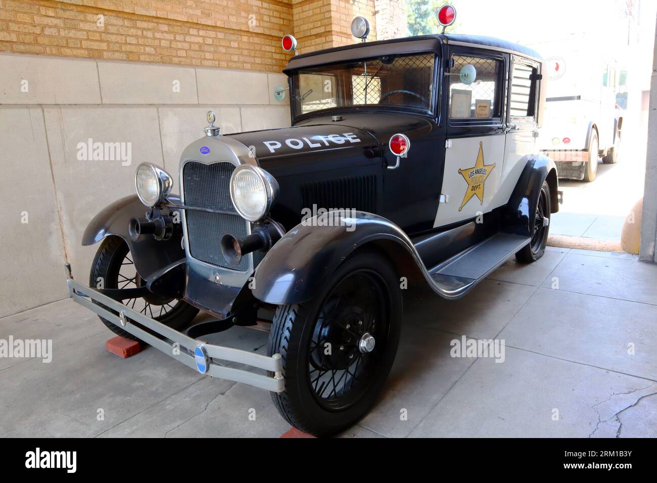 Los Angeles, California: Exhibition of Police vehicles at the LAPD ...