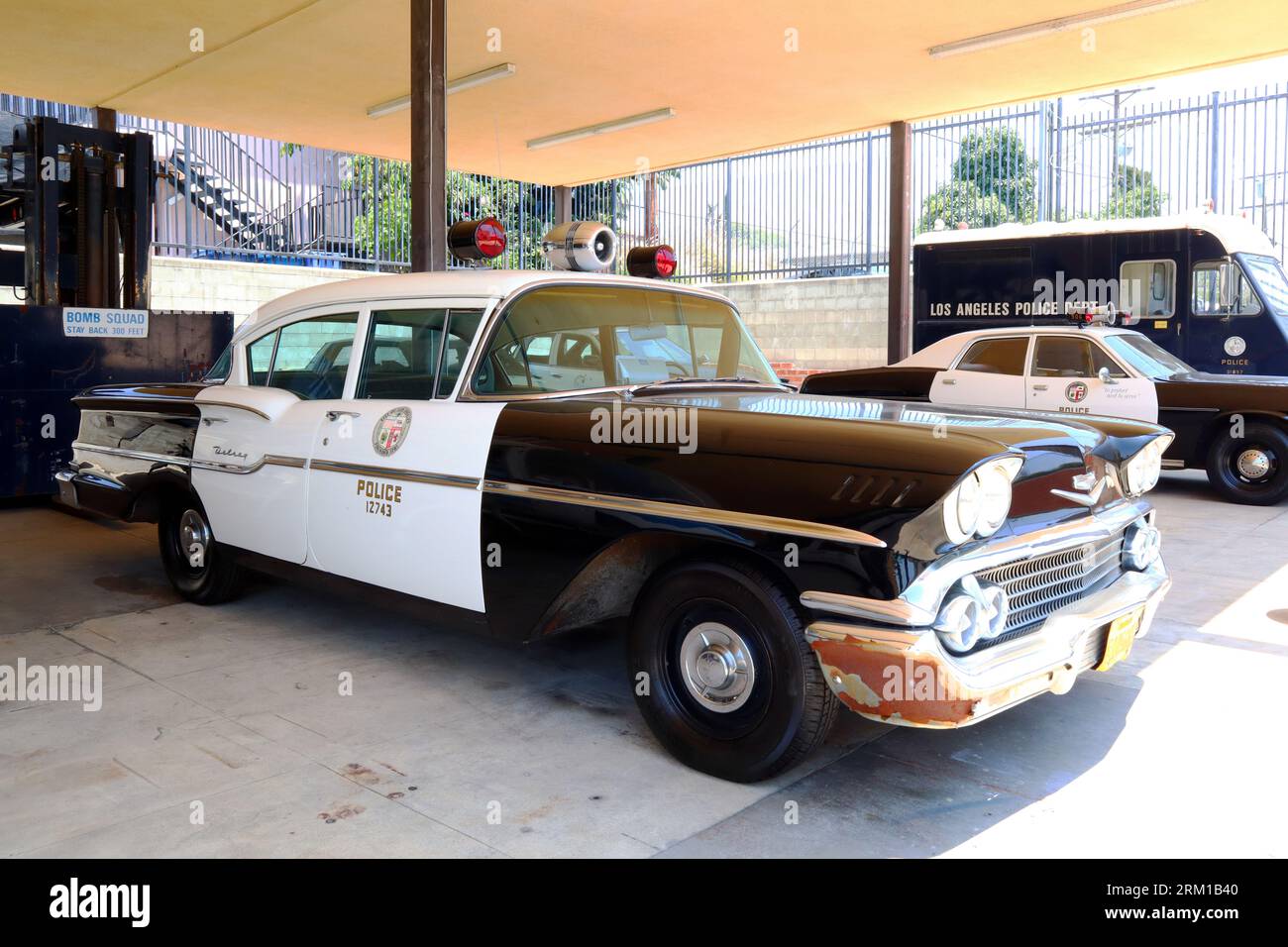 Los Angeles, California: Exhibition of Police vehicles at the LAPD ...