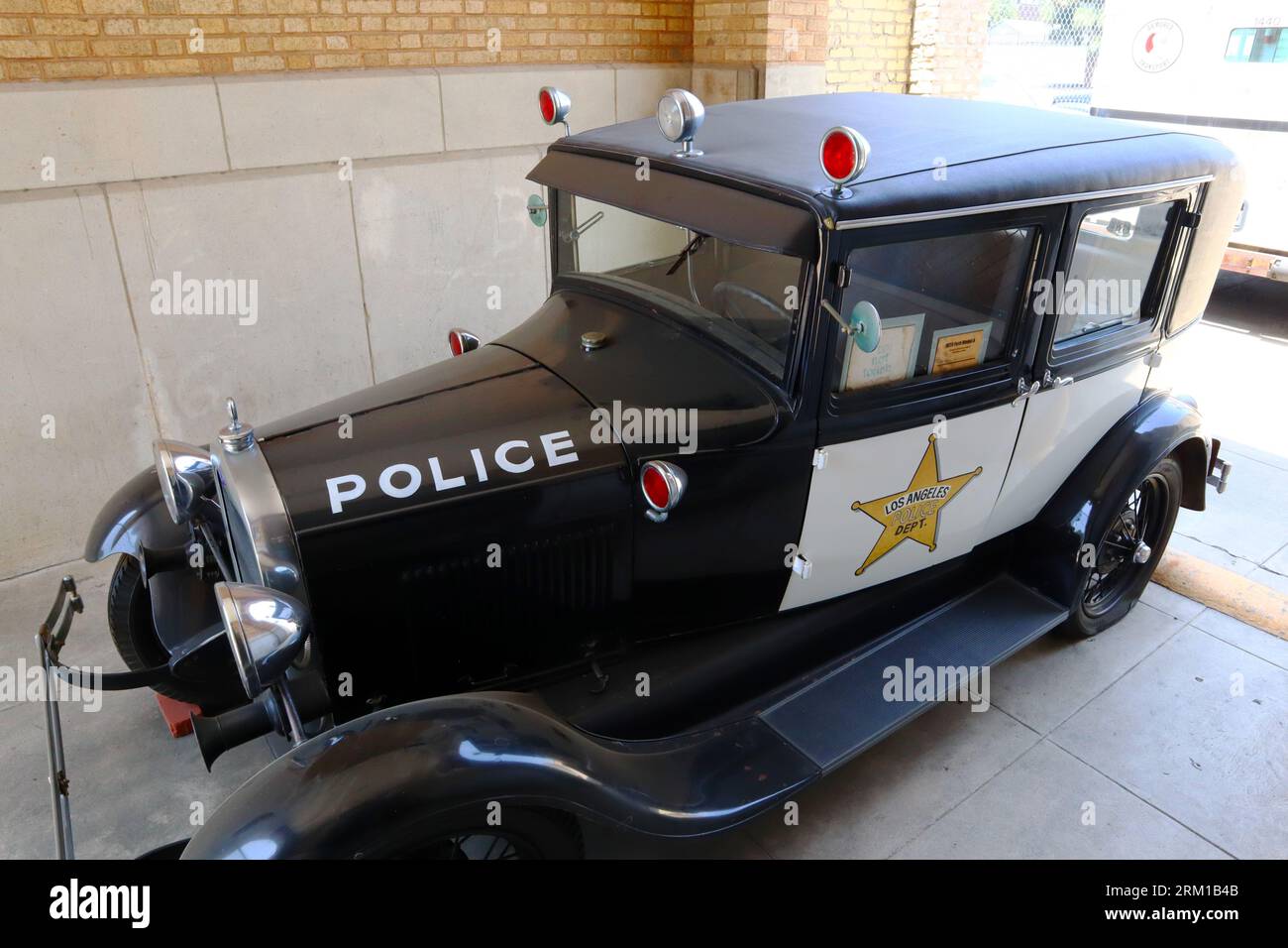 Los Angeles, California: Exhibition of Police vehicles at the LAPD ...