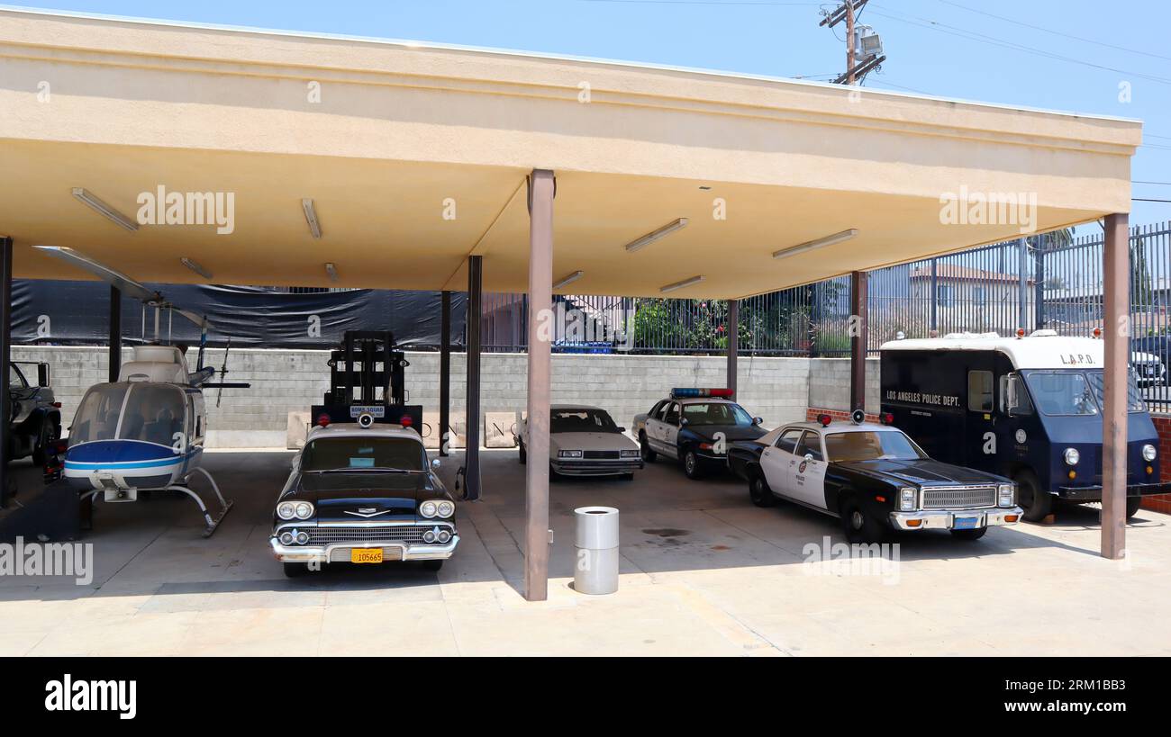 Los Angeles, California: Exhibition of Police vehicles at the LAPD ...