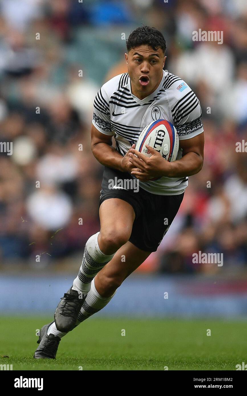 Caleb Muntz of Fiji during the 2023 Summer Series match England vs Fiji ...