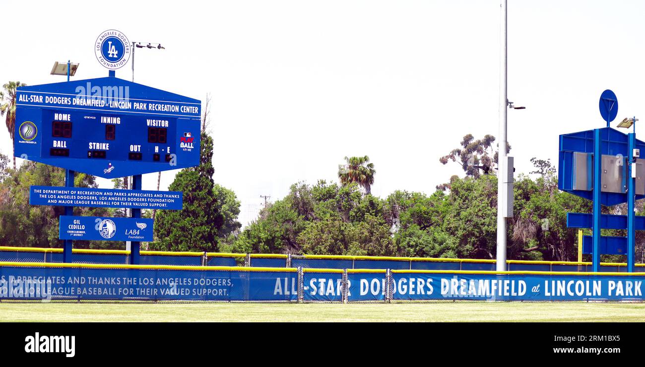 Los Angeles, California: LA All-Star Dodgers Dreamfield at Lincoln Park ...