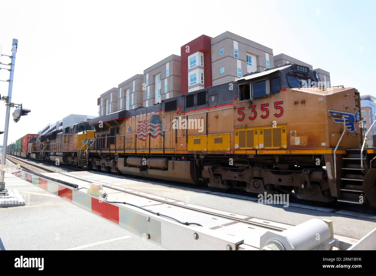 Los Angeles, California: Union Pacific Freight Train Railroad ...