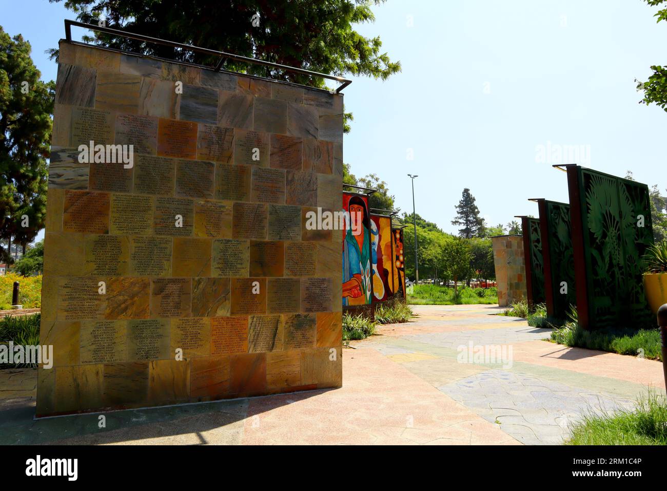 Los Angeles, California: The Wall: Las Memorias AIDS Monument (designed ...
