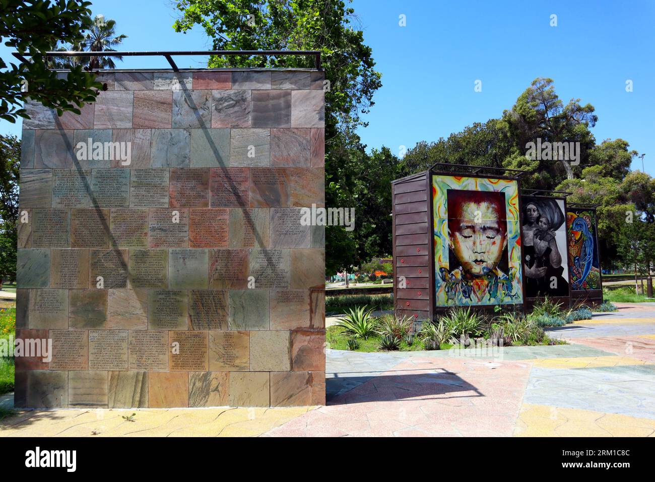 Los Angeles, California: The Wall: Las Memorias AIDS Monument (designed ...