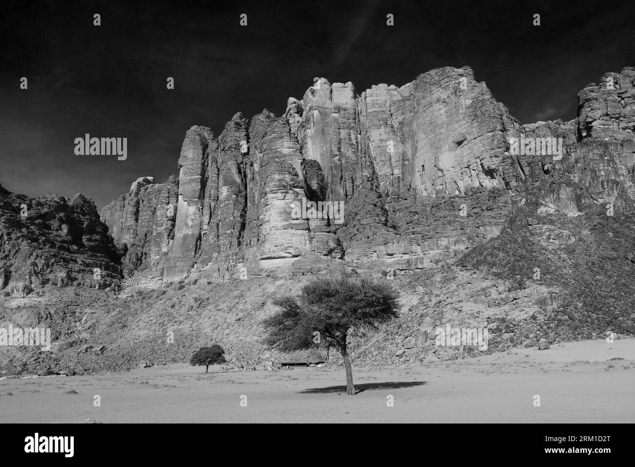 Tourists at Lawrence's Spring, Wadi Rum, Jordan, Middle East Stock ...