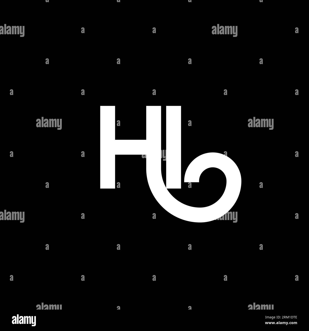 Hi letter logo hi-res stock photography and images - Alamy
