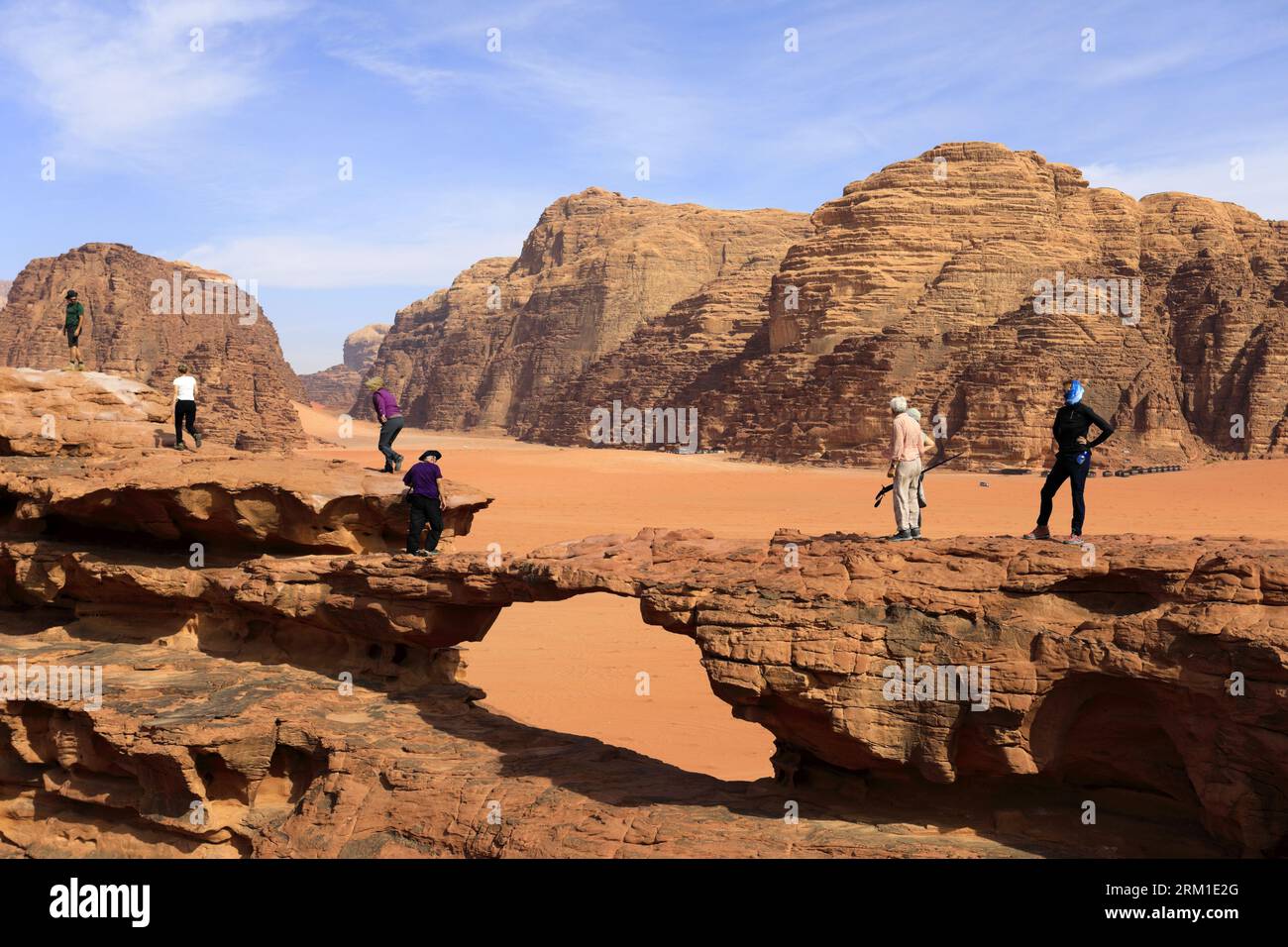 The Little Rock bridge (Raqabat al Wadak), Wadi Rum, Unesco World ...
