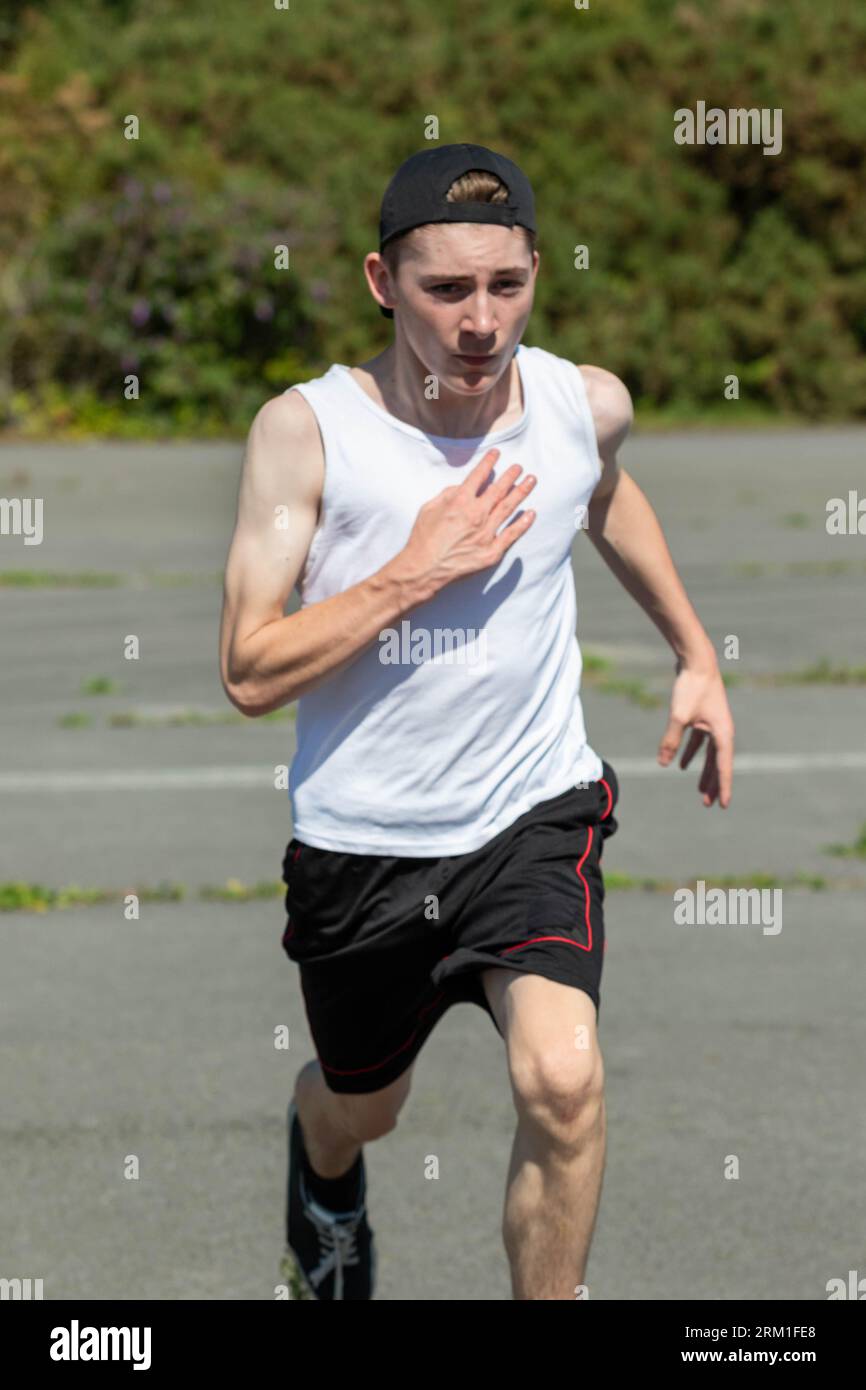 Backwards cap hi-res stock photography and images - Alamy