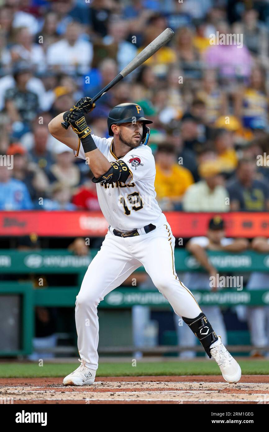 PITTSBURGH, PA - JULY 29: Pittsburgh Pirates third baseman Jared Triolo ...