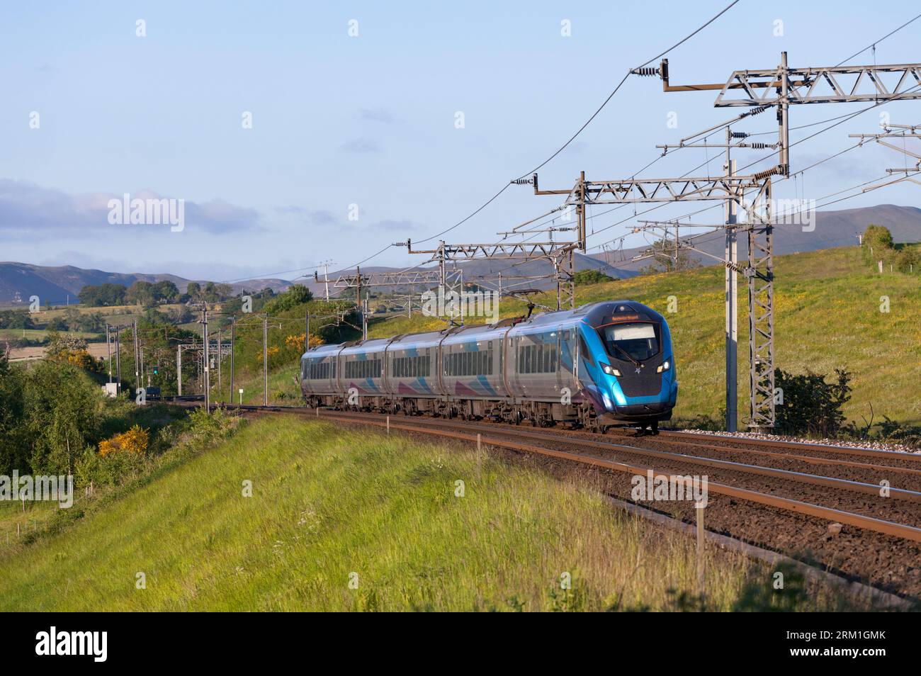 First Transpennine Express CAF class 397 Nova 2 electric train on the ...