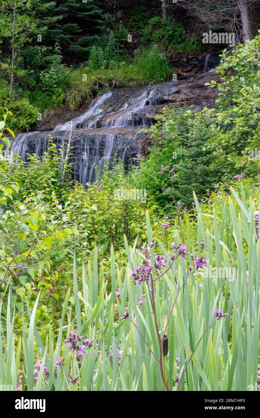 Alger falls in Munising Michigan Stock Photo - Alamy