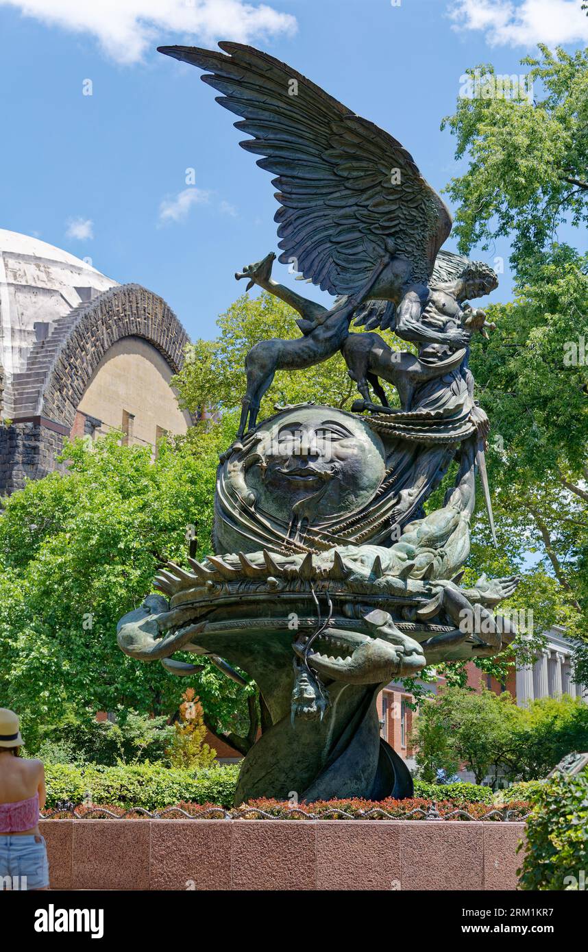 Morningside Heights: Peace Fountain, at Cathedral of St. John the ...