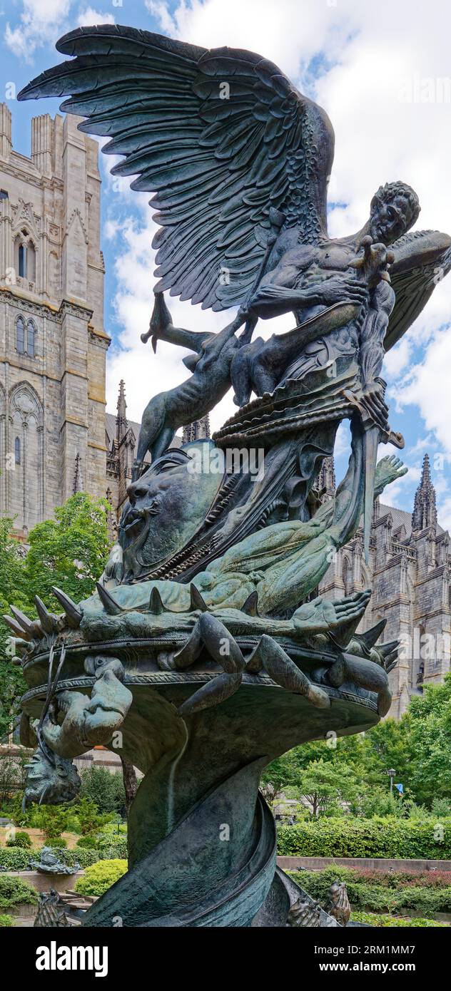 Morningside Heights: Peace Fountain, at Cathedral of St. John the ...