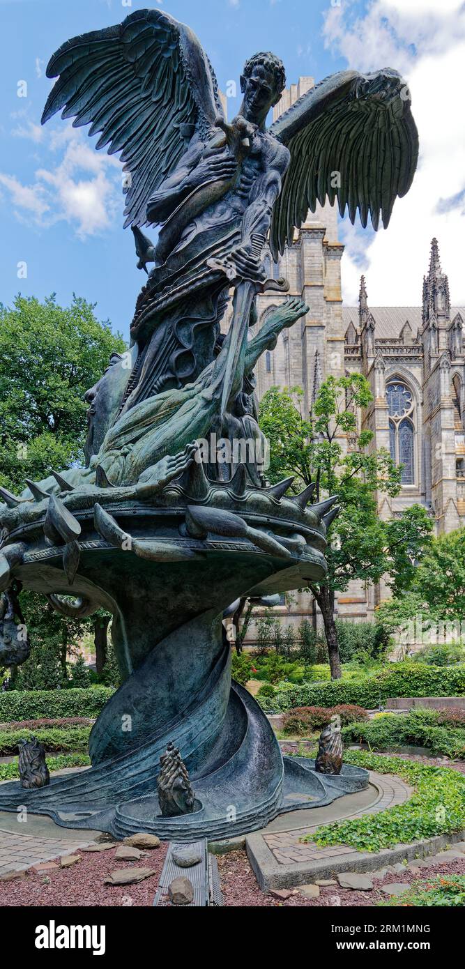 Morningside Heights: Peace Fountain, at Cathedral of St. John the ...