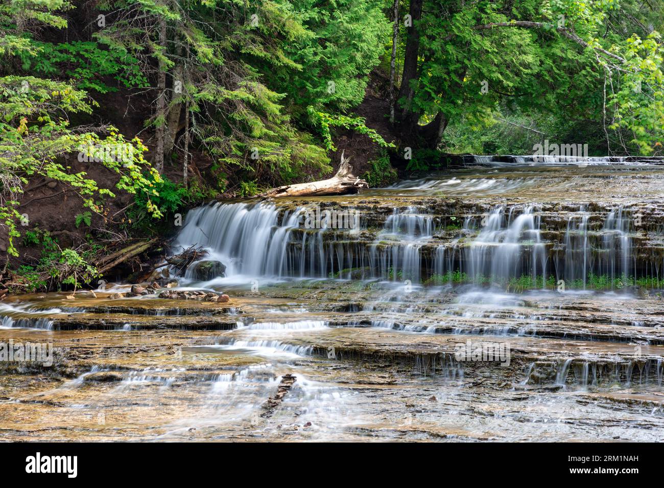 Au Train falls in Northern Michigan Stock Photo - Alamy