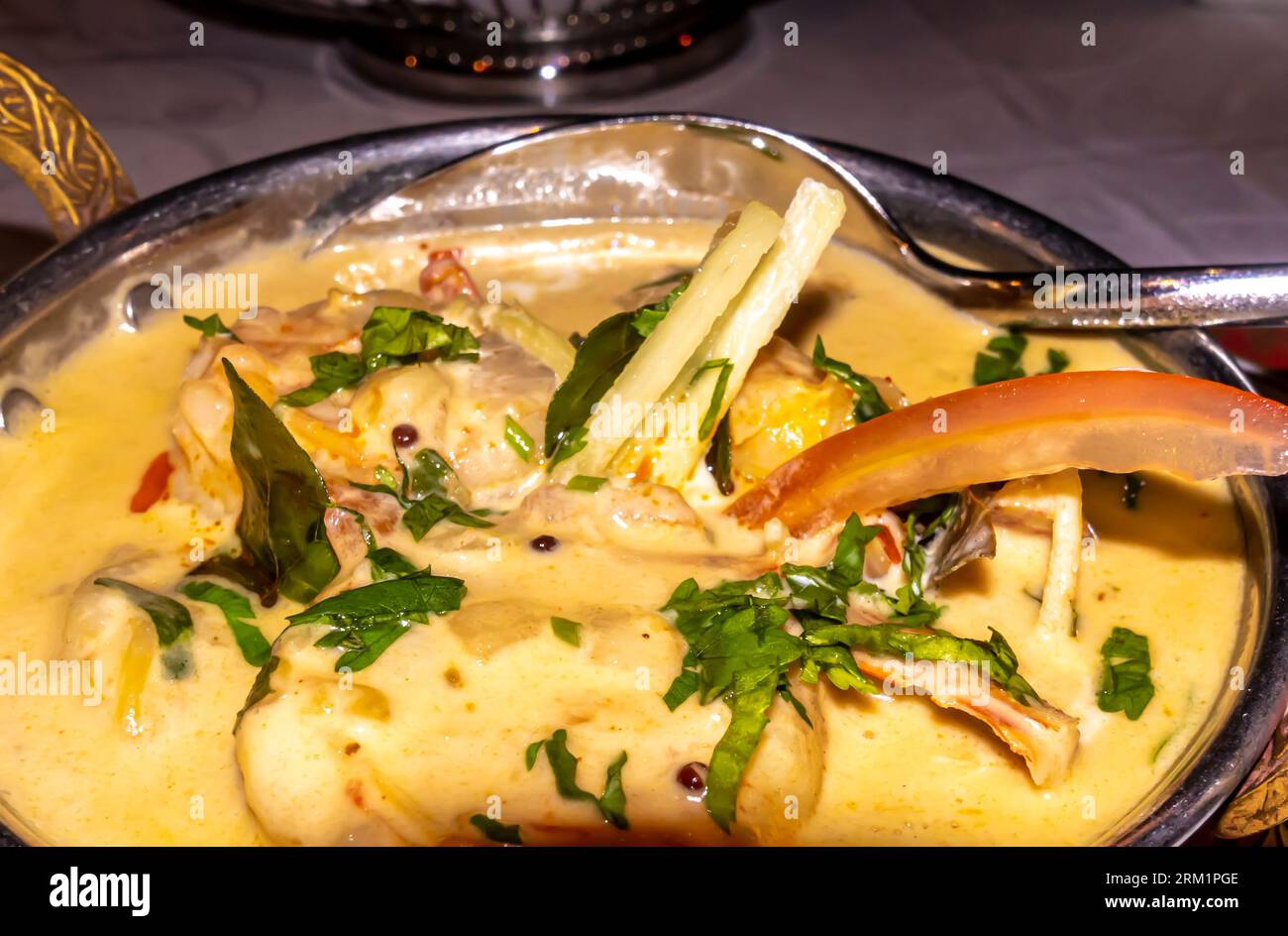 Erha Kari, gulf prawns in the coconut curry, with mustard seeds and ...