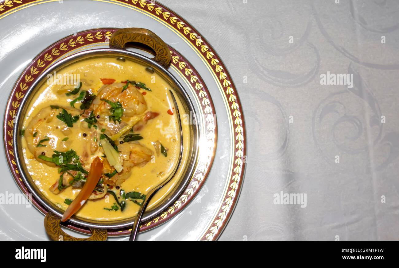 Erha Kari, gulf prawns in the coconut curry, with mustard seeds and ...