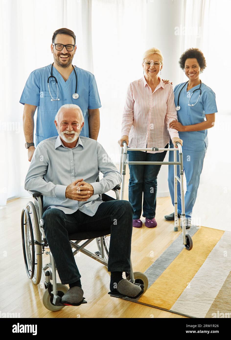 nurse doctor senior care caregiver help assistence wheelchair ...