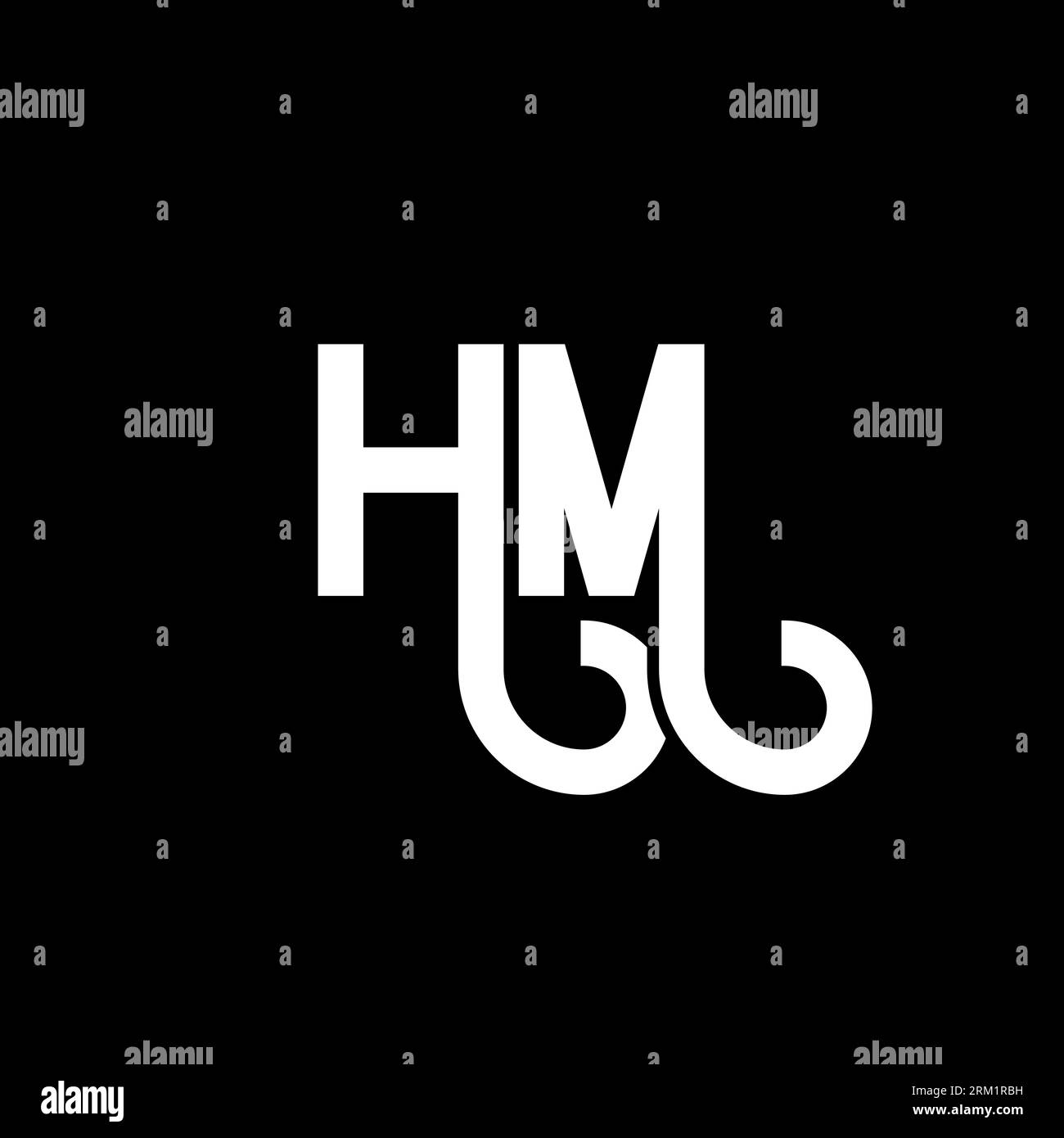 Creative hm identity Stock Vector Images - Alamy