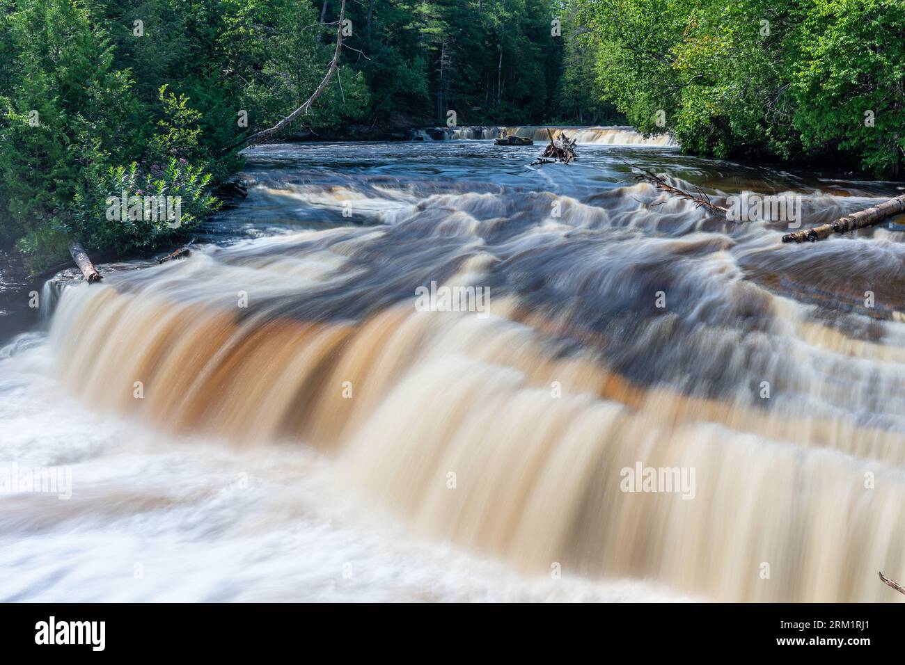 Lower falls at tahquamenon falls state park hi-res stock photography ...
