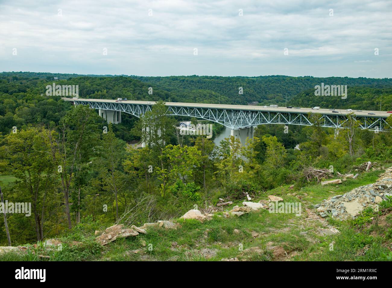 Clays Ferry Bridge on I75 over the Kentucky River Stock Photo - Alamy