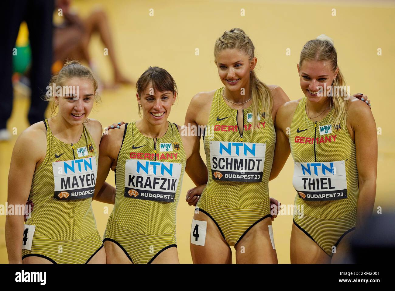 From left, Mona Mayer, Carolina Krafzik, Alica Schmidt and Luna Thiel ...